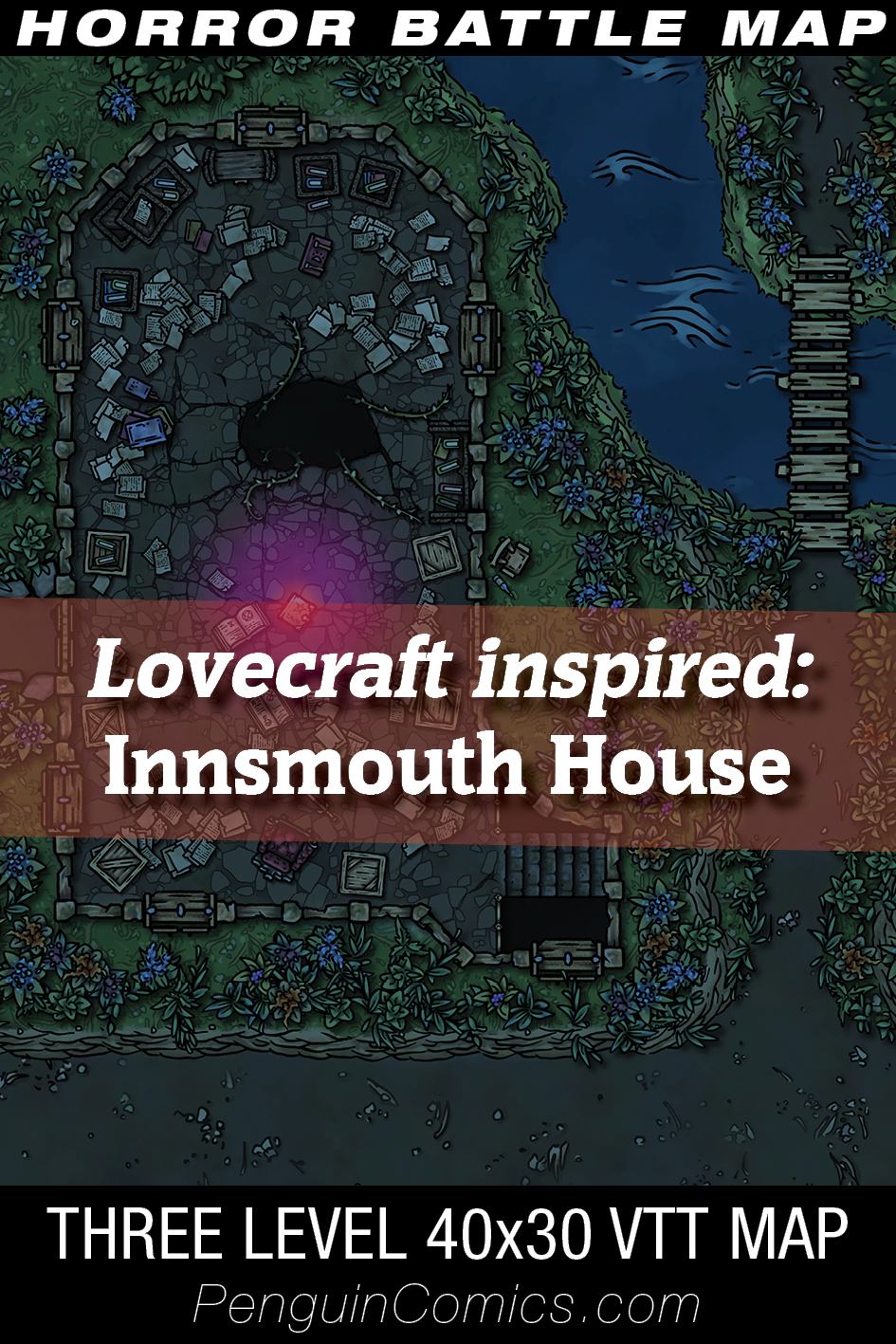 Exploring the Shadows: The Lovecraft-Inspired Innsmouth House VTT Map ...